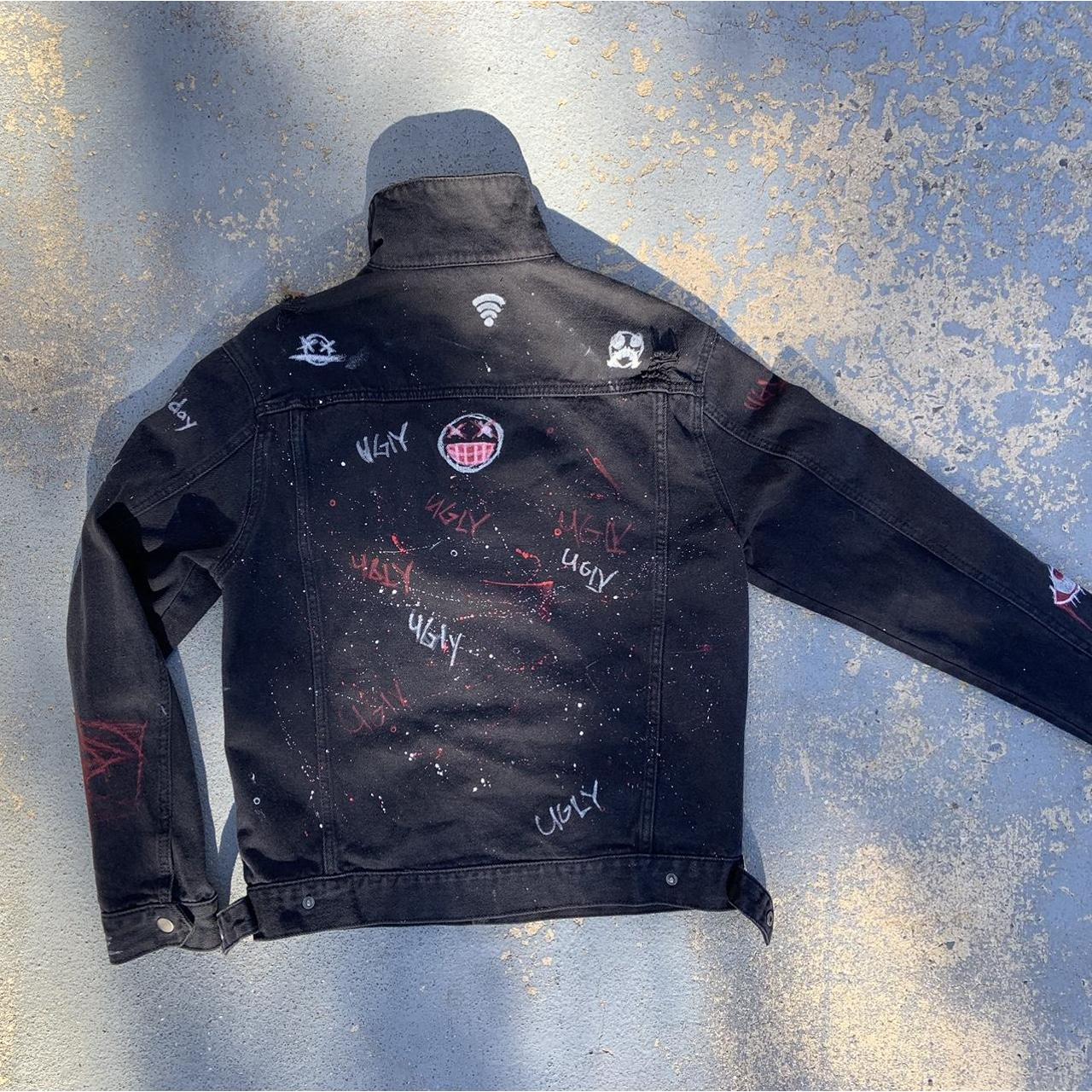 Hand made forever 21 jacket Emo Grunge aesthetic... - Depop