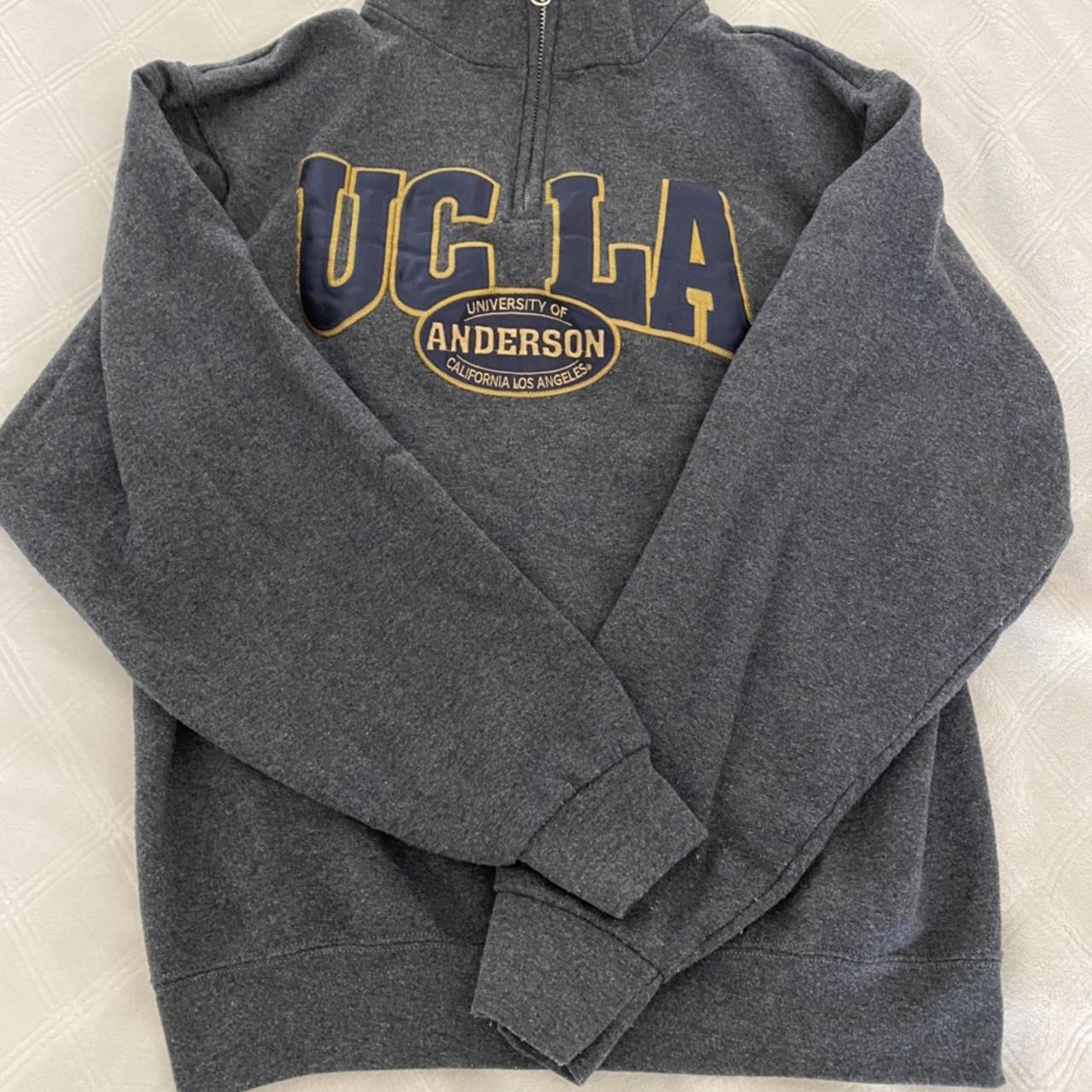 UCLA Anderson quarter zip crewneck Excellent... - Depop