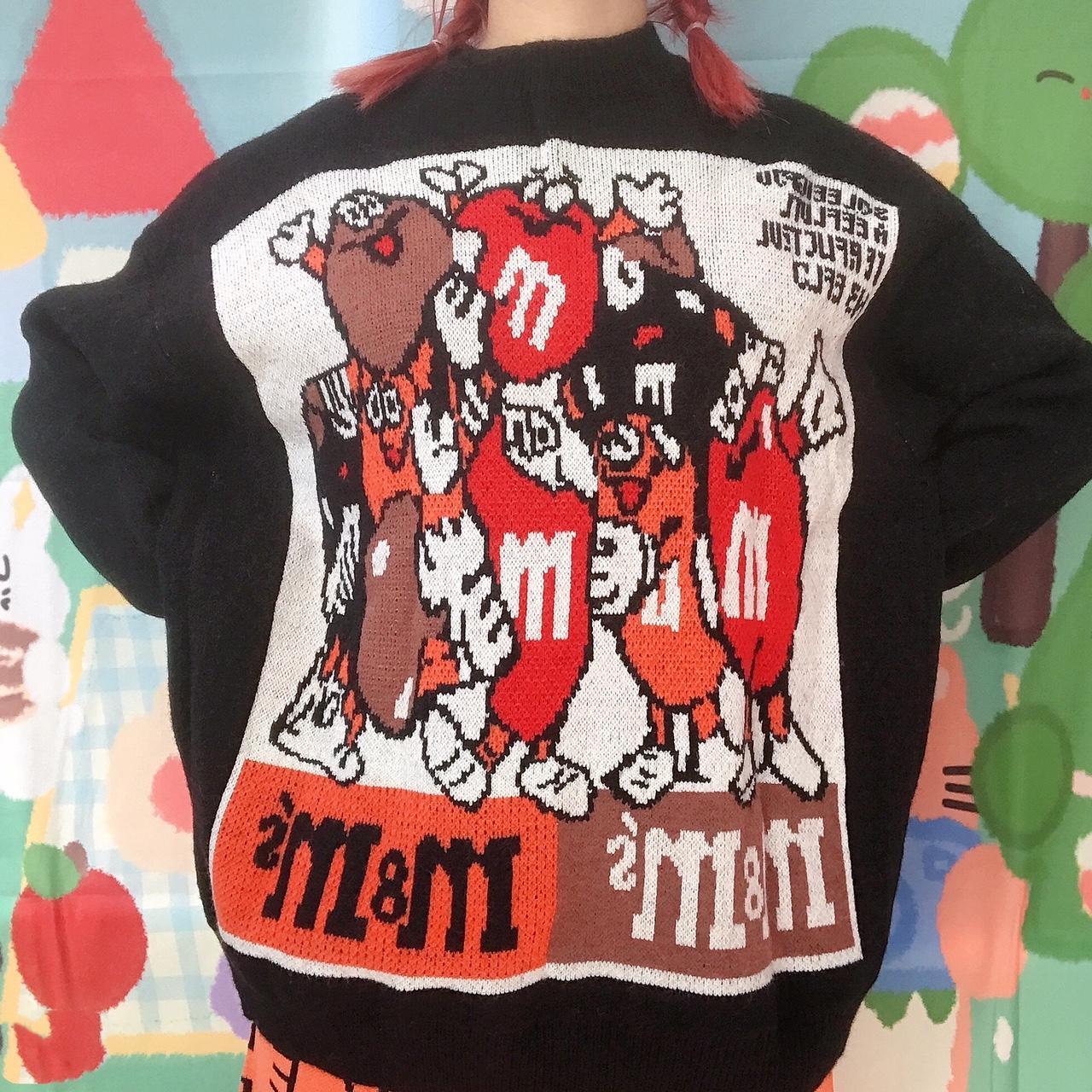 Kawaii 😍🌈 M&M chocolate jumper 💕 all over pattern on... | Depop