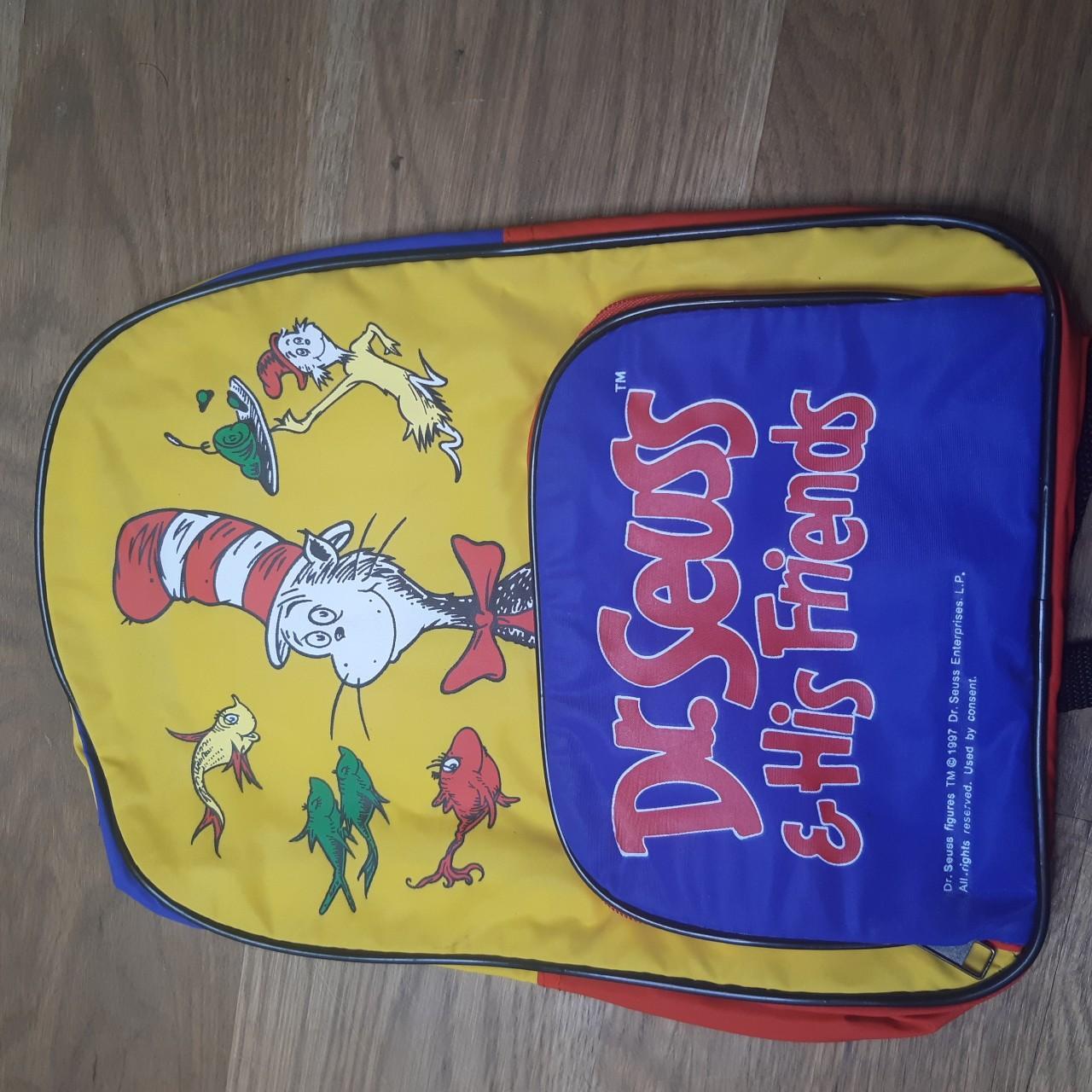 Kickers Women's Blue and Yellow Bag | Depop