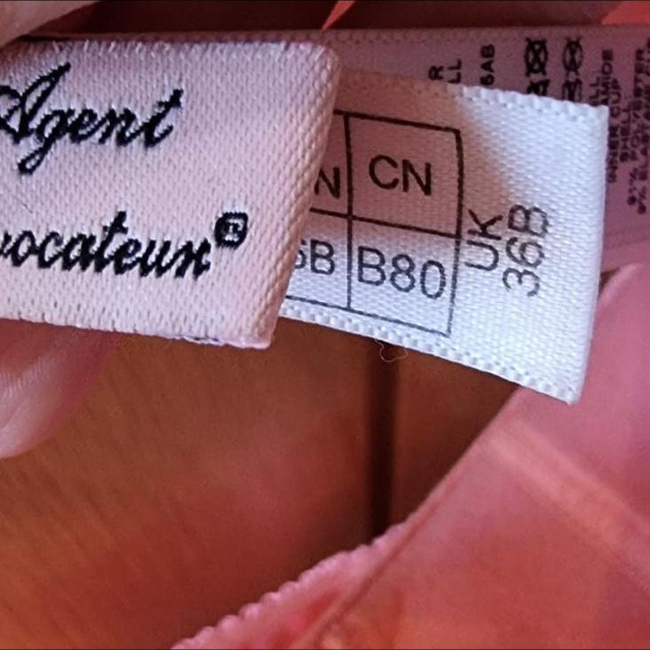 Agent Provocateur neon pink full set bra, suspender... - Depop