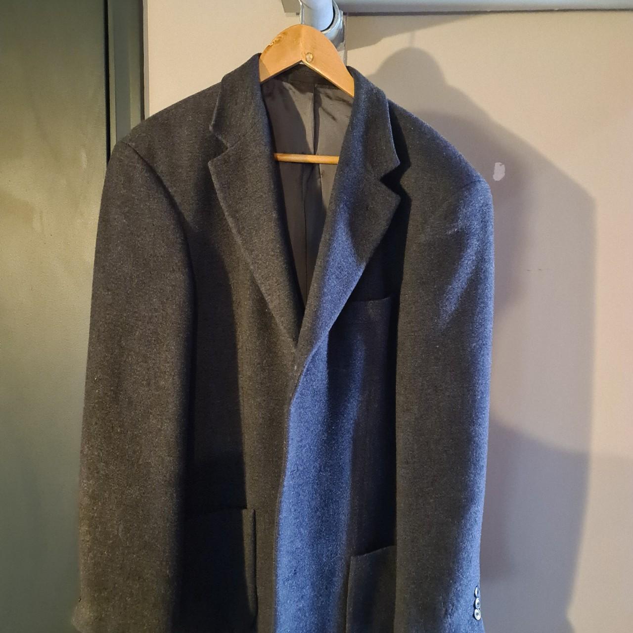 Hugo Boss Coat Cashmere-Wool. Slight wear on... - Depop
