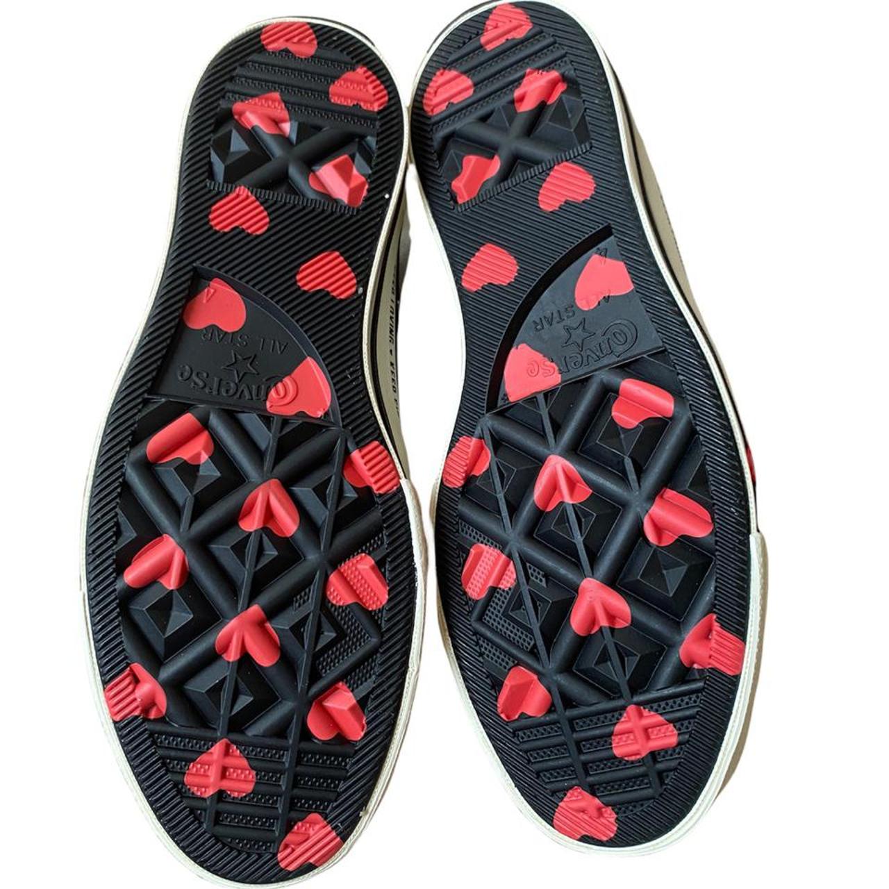 Converse All Star Hearts OX Condition: 10/10... - Depop