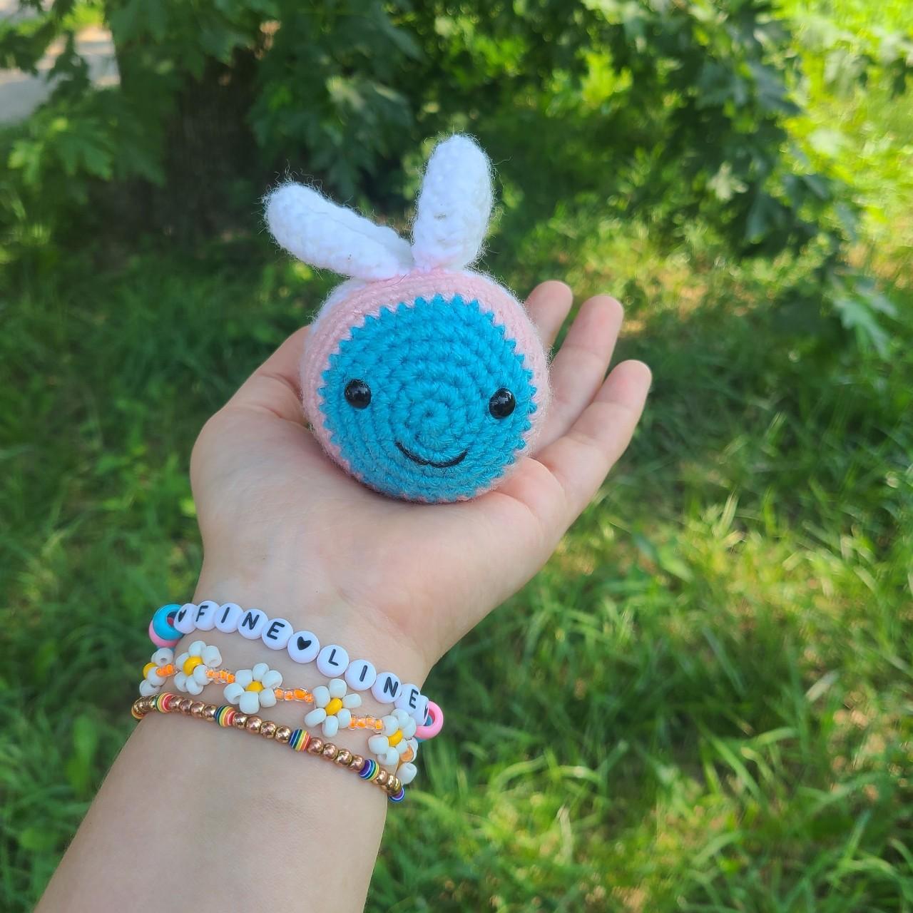 Crocheted Trans Pride Bee Made to order Made out... - Depop
