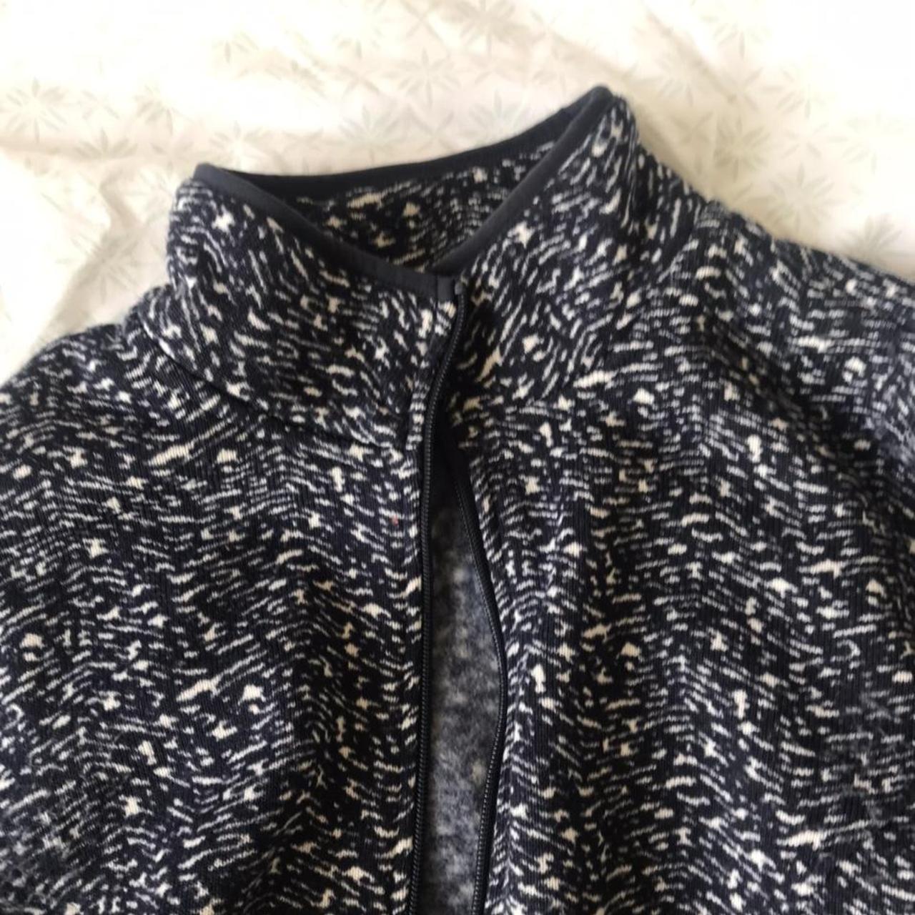 funky pattern full zip fleece great for camping /... - Depop