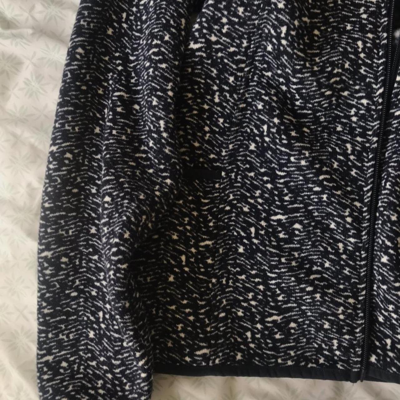 funky pattern full zip fleece great for camping /... - Depop