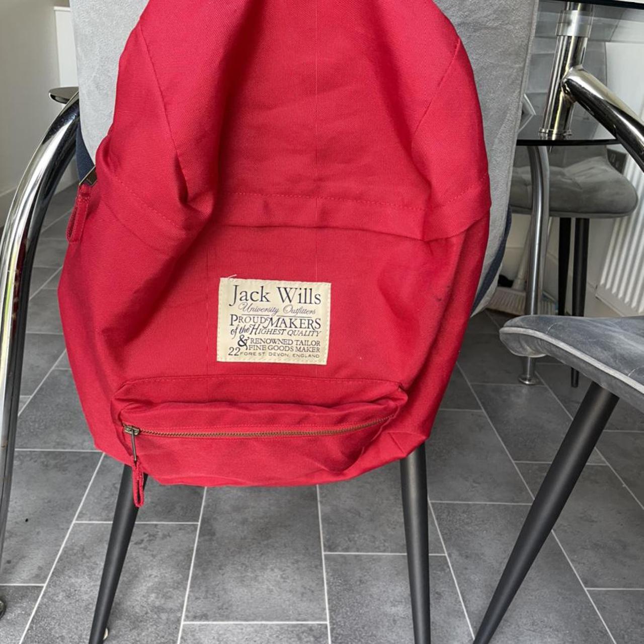 RED AND NAVY JACK WILLS BACKPACK ~ Brand: Jack... - Depop