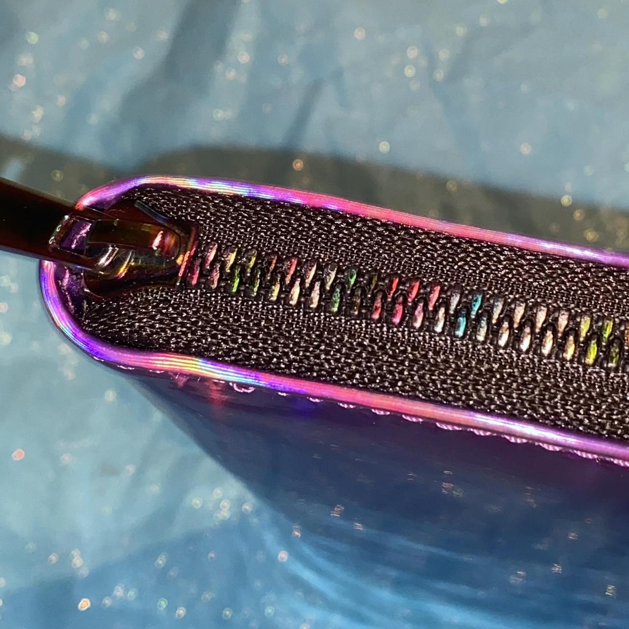 💗🌈 holographic pink wallet 🌈💗 love the lil colorful... - Depop