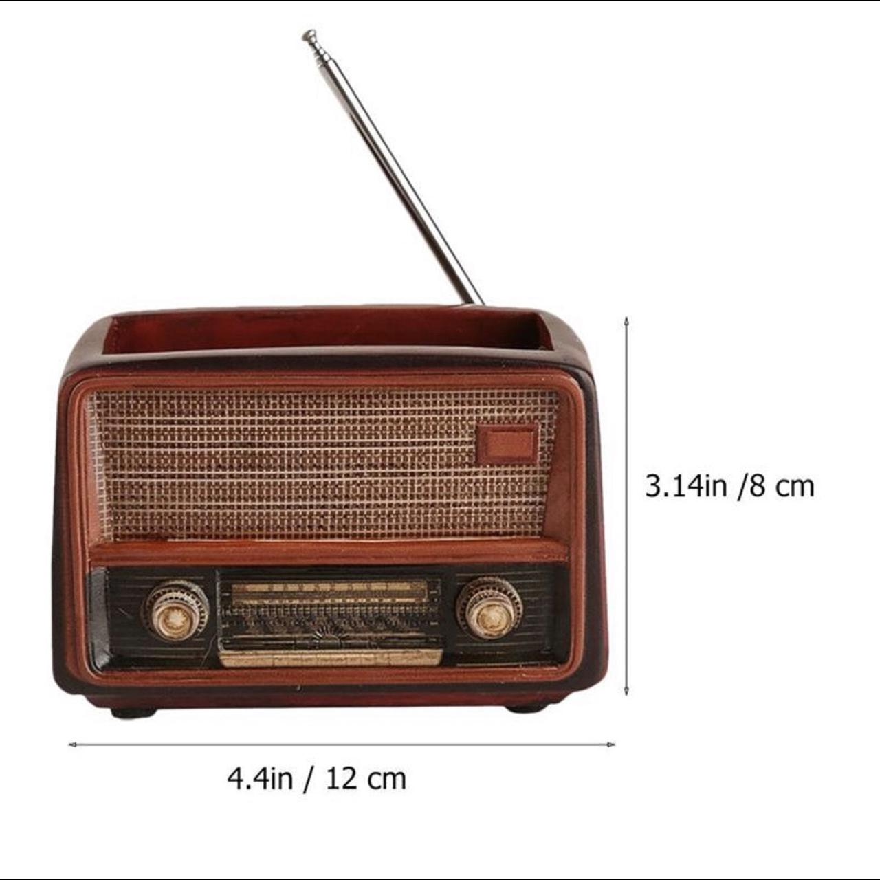 Resin Retro Radio Shape Ornaments/Succulent Flower... - Depop