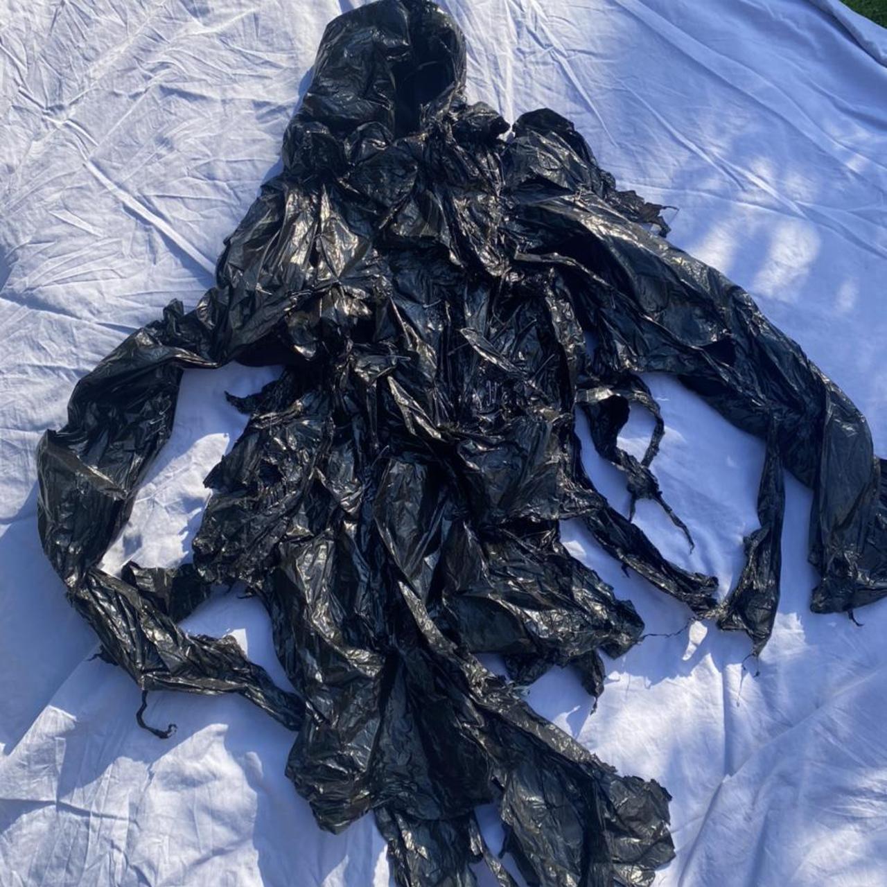 Undergone look ~ trash bag coat hand made by me... - Depop
