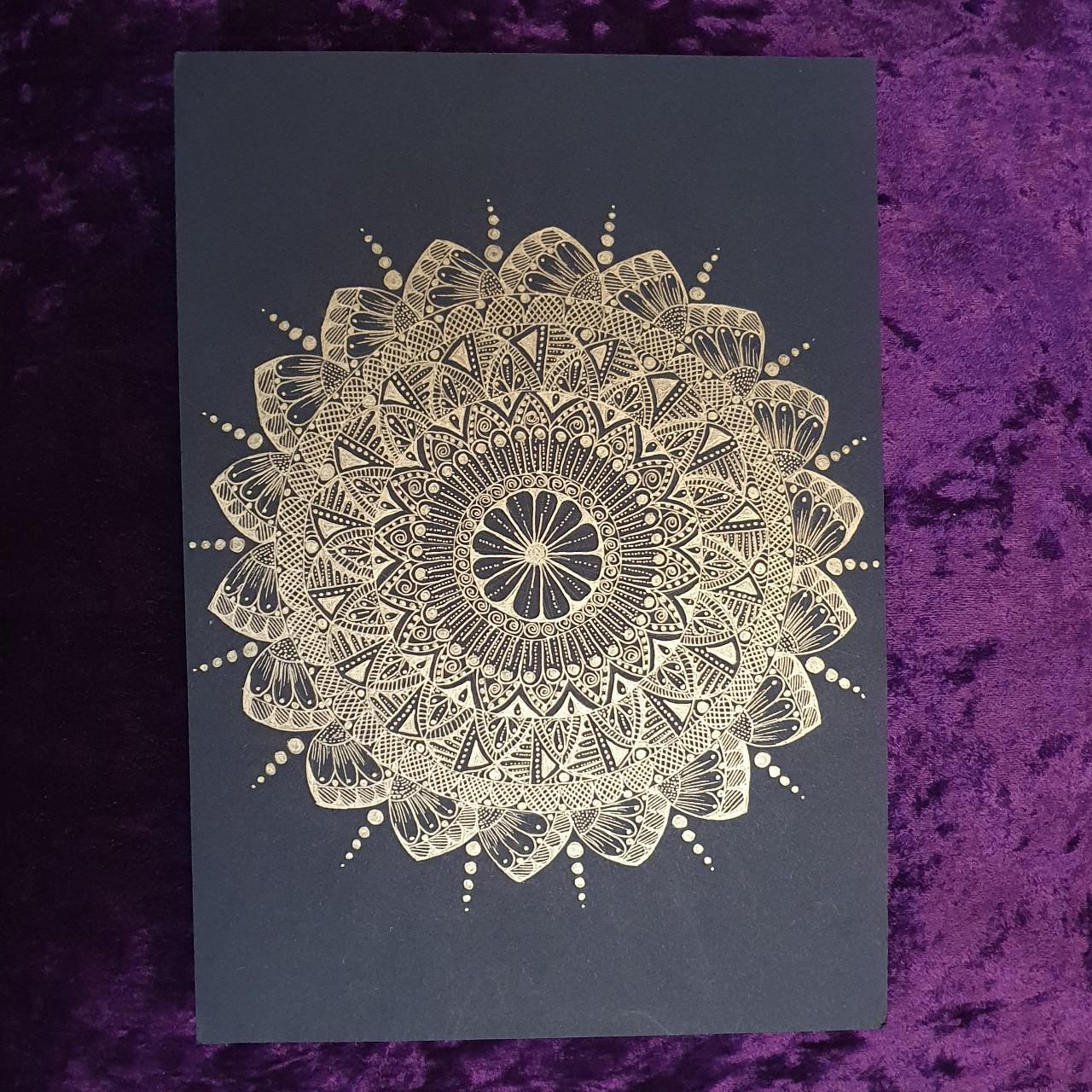 Black and Gold Drawing-and-illustrations | Depop