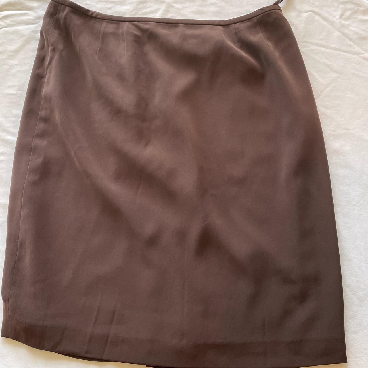 Brown pencil skirt that hasn't been worn. - Depop