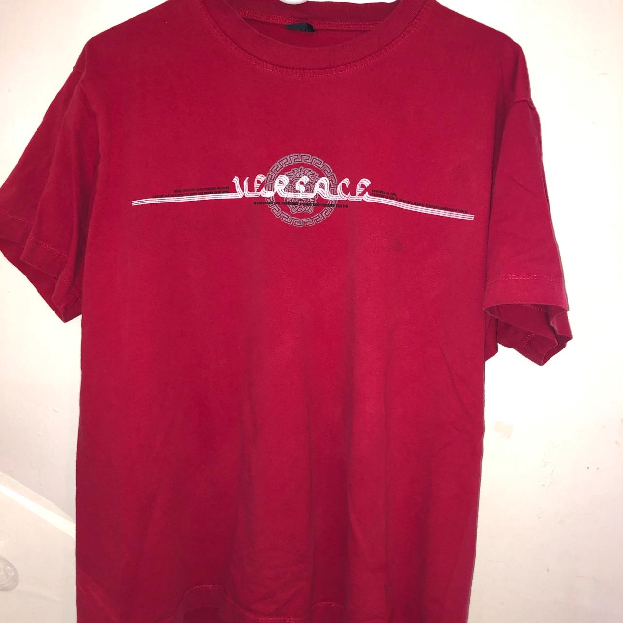 Versace Men's Red Shirt | Depop