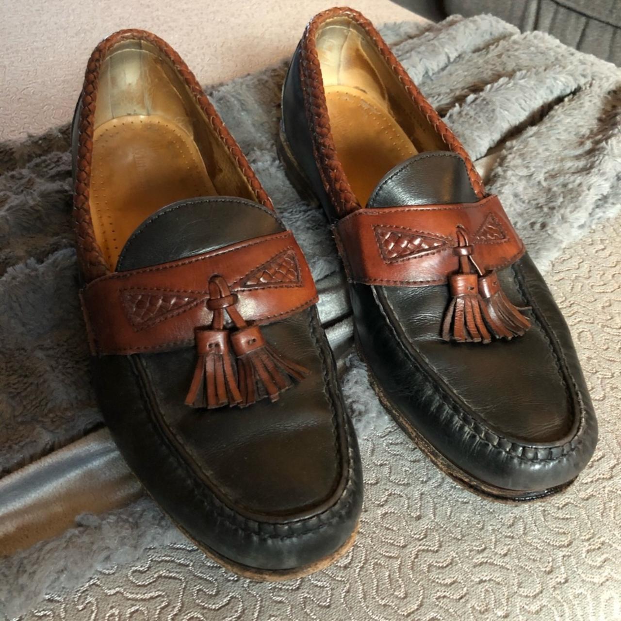 Allen Edmonds Maxfield Tassel Leather Loafers:... - Depop
