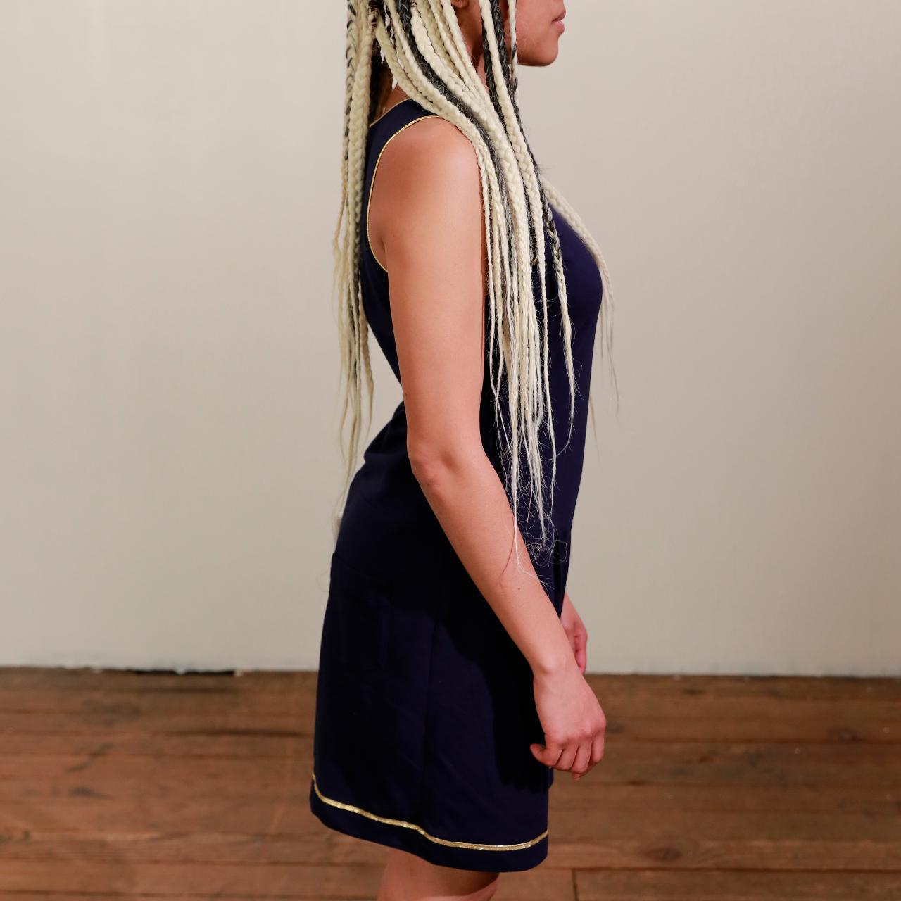 Vintage Dotti Sailor Gold Trim Jumpsuit Shorts. 50%... - Depop