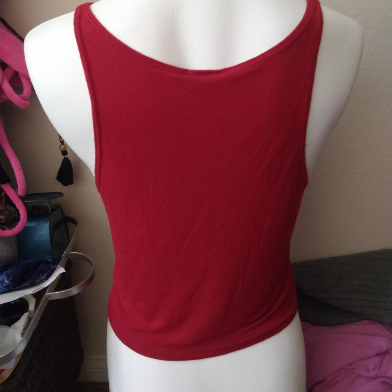 Essentials by Full Tilt red crop size extra small,... - Depop