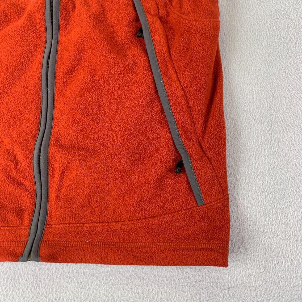REI Vest Women Small Orange Gray Full Zip Fleece... - Depop