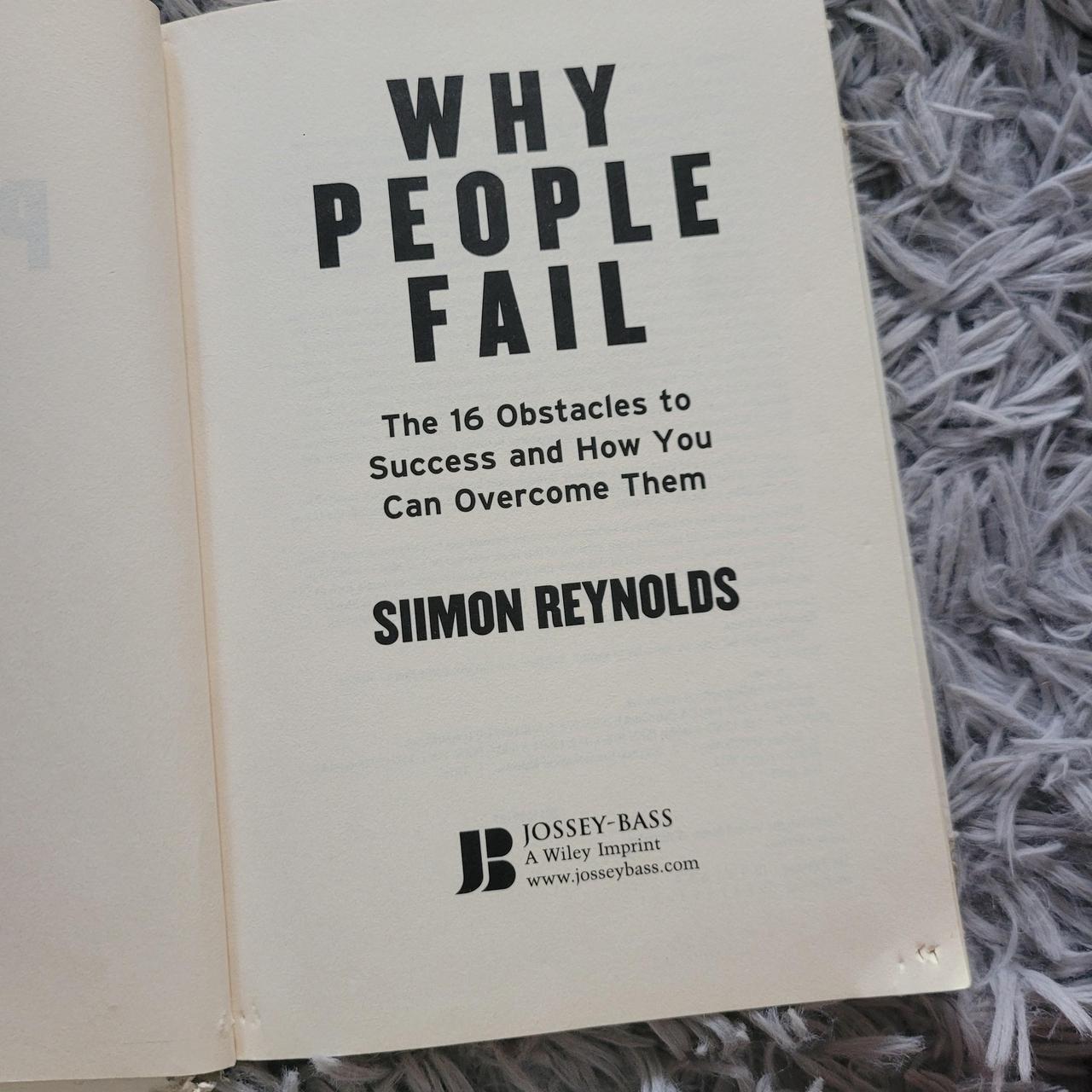 Why People Fail; The 16 Obstacles to Success and How... | Depop