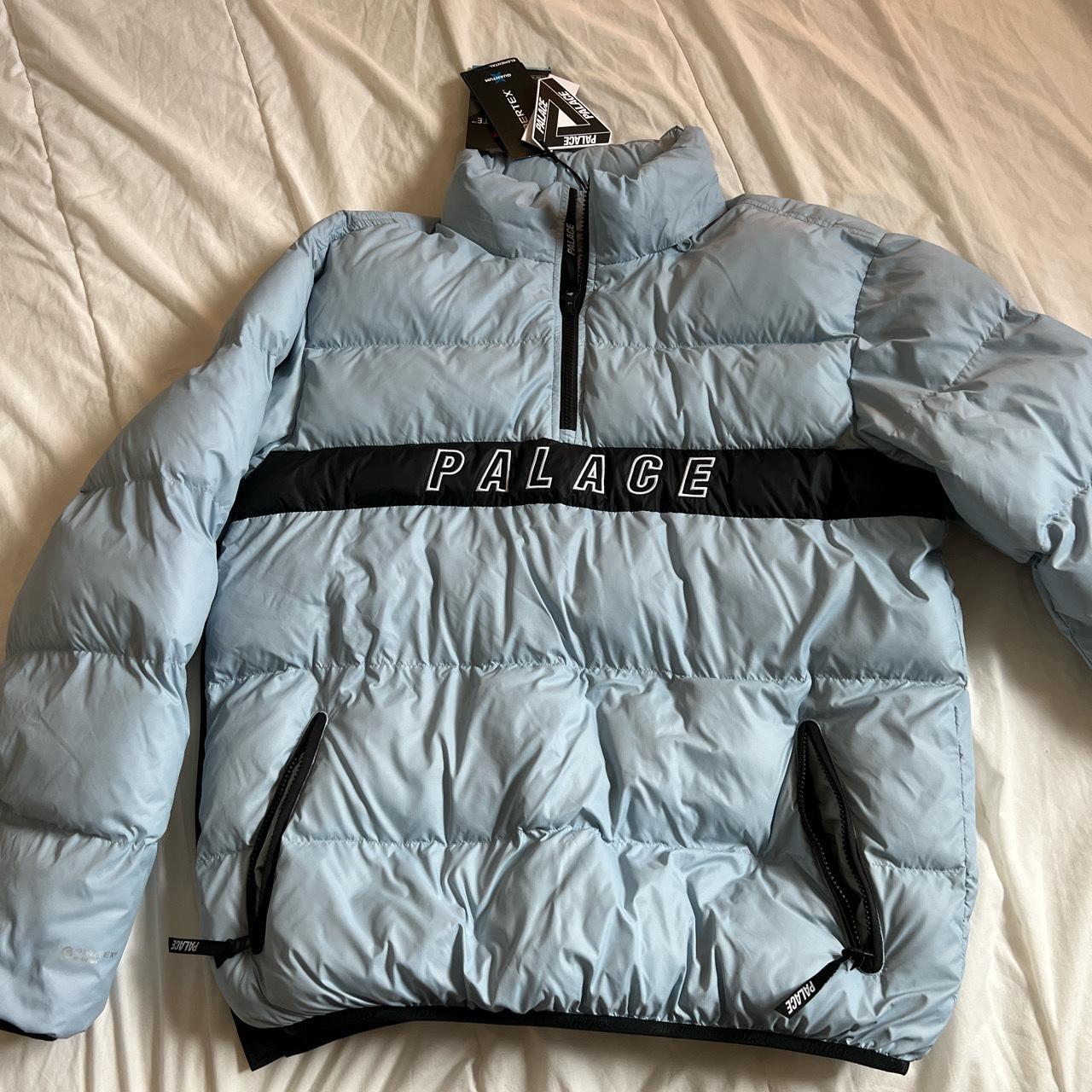 *BRAND NEW* Palace Ruffer Puffer (SKY) 100%... - Depop
