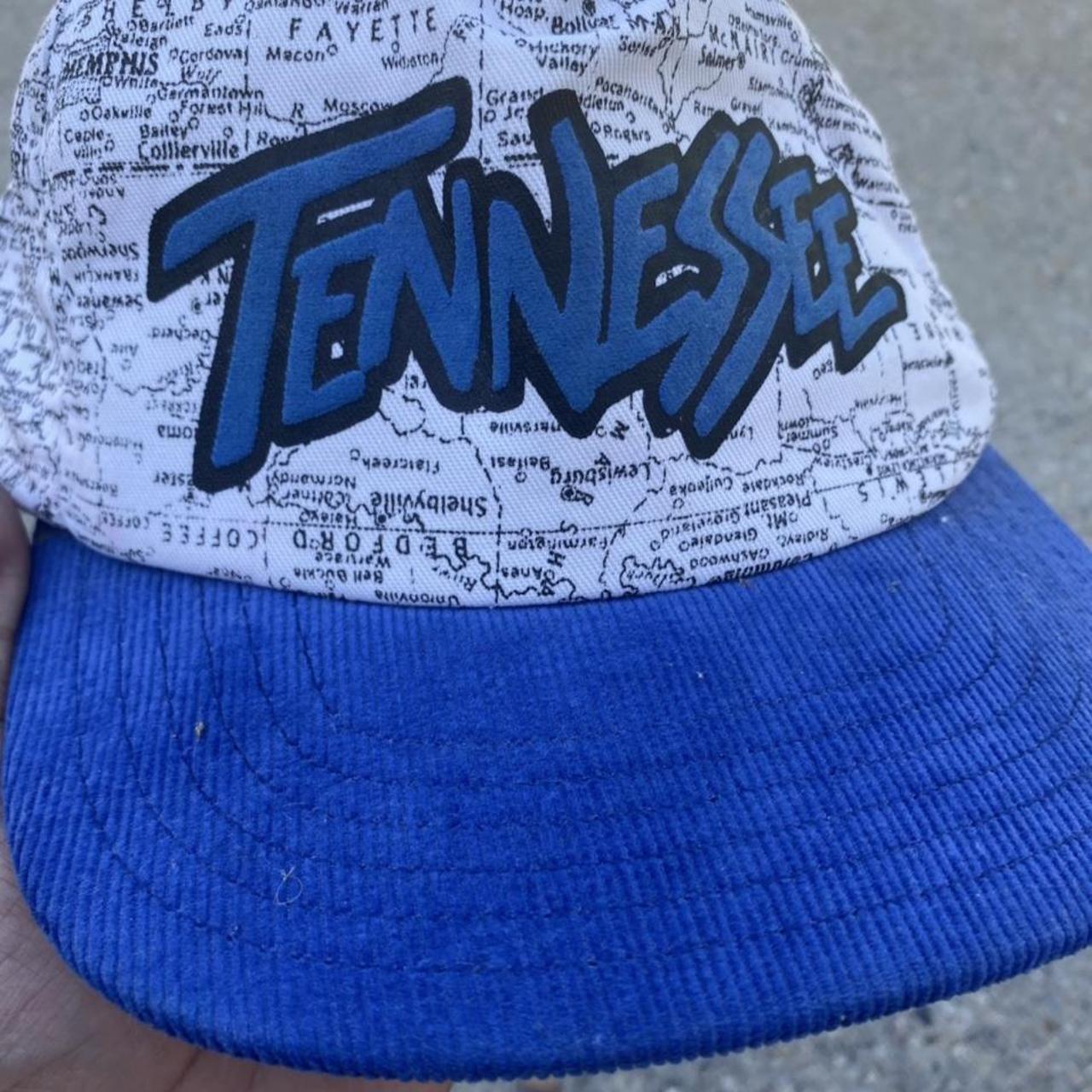 Vintage 90s Tennesse map hat with corduroy... - Depop