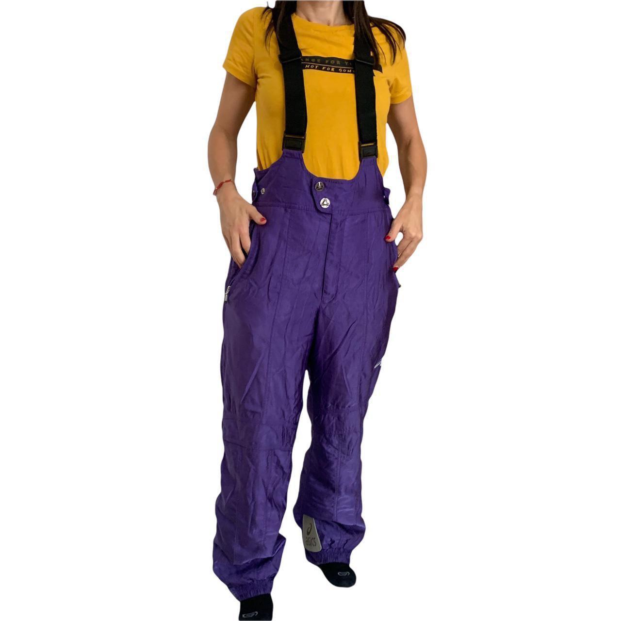 Vintage Asics Ski Pants Bibs Salopettes USA 34... - Depop