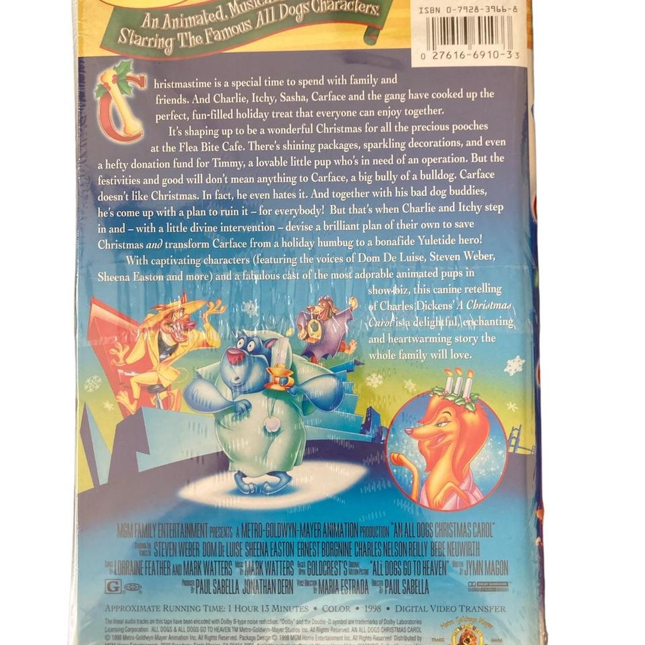 An All Dogs Christmas Carol VHS MGM Family Kids... - Depop