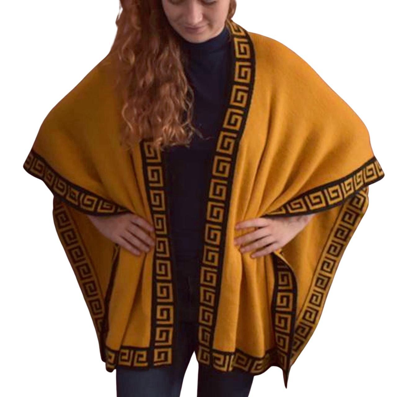 Reversible golden yellow scarf, warm, bright, and... - Depop