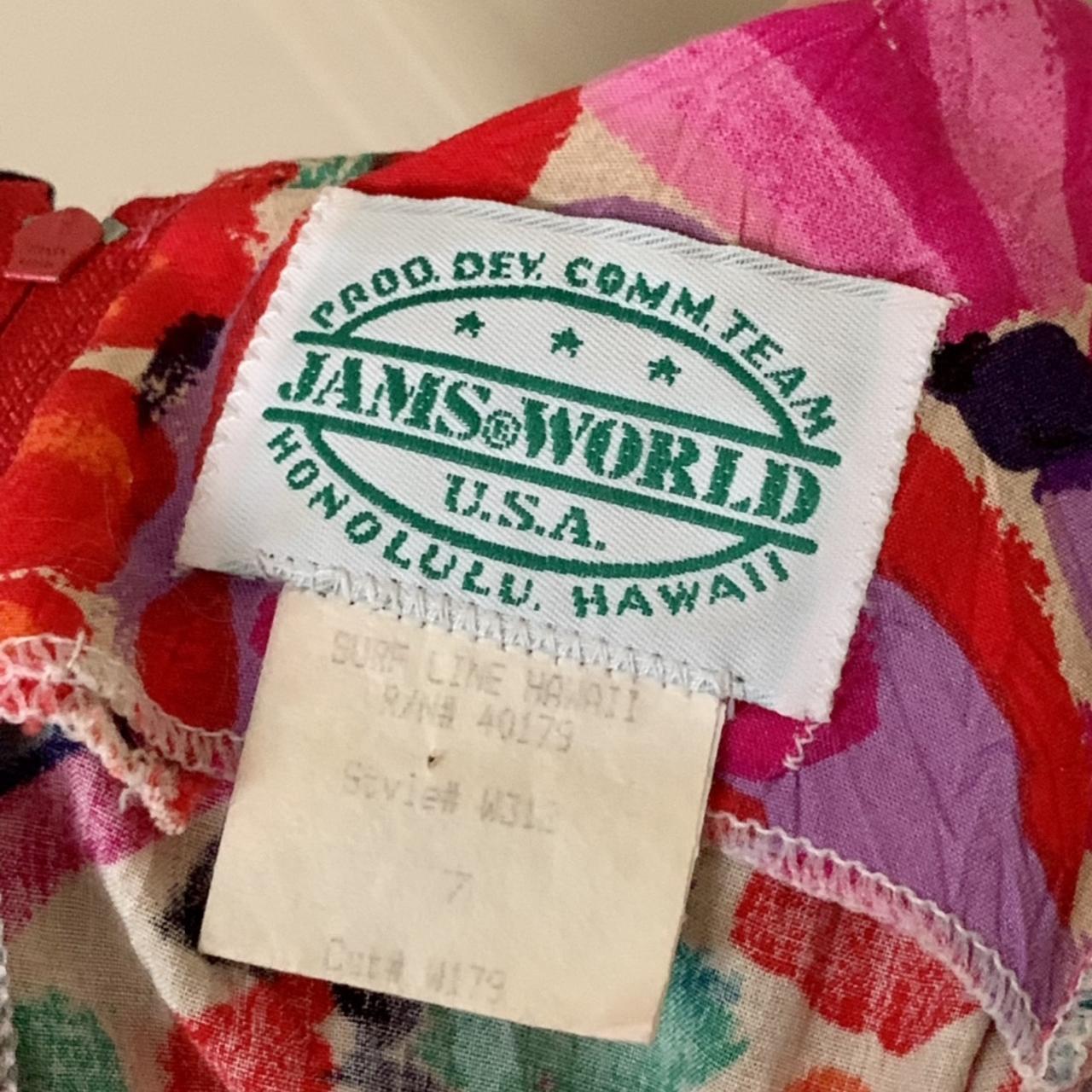 Vibrant Vintage Jams World maxi dress. Tie closure... - Depop