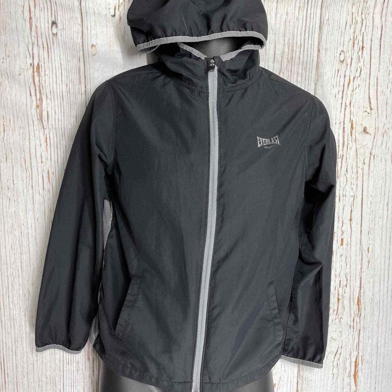 Everlast Boys M Black Gray Windbreaker Active Jacket... - Depop
