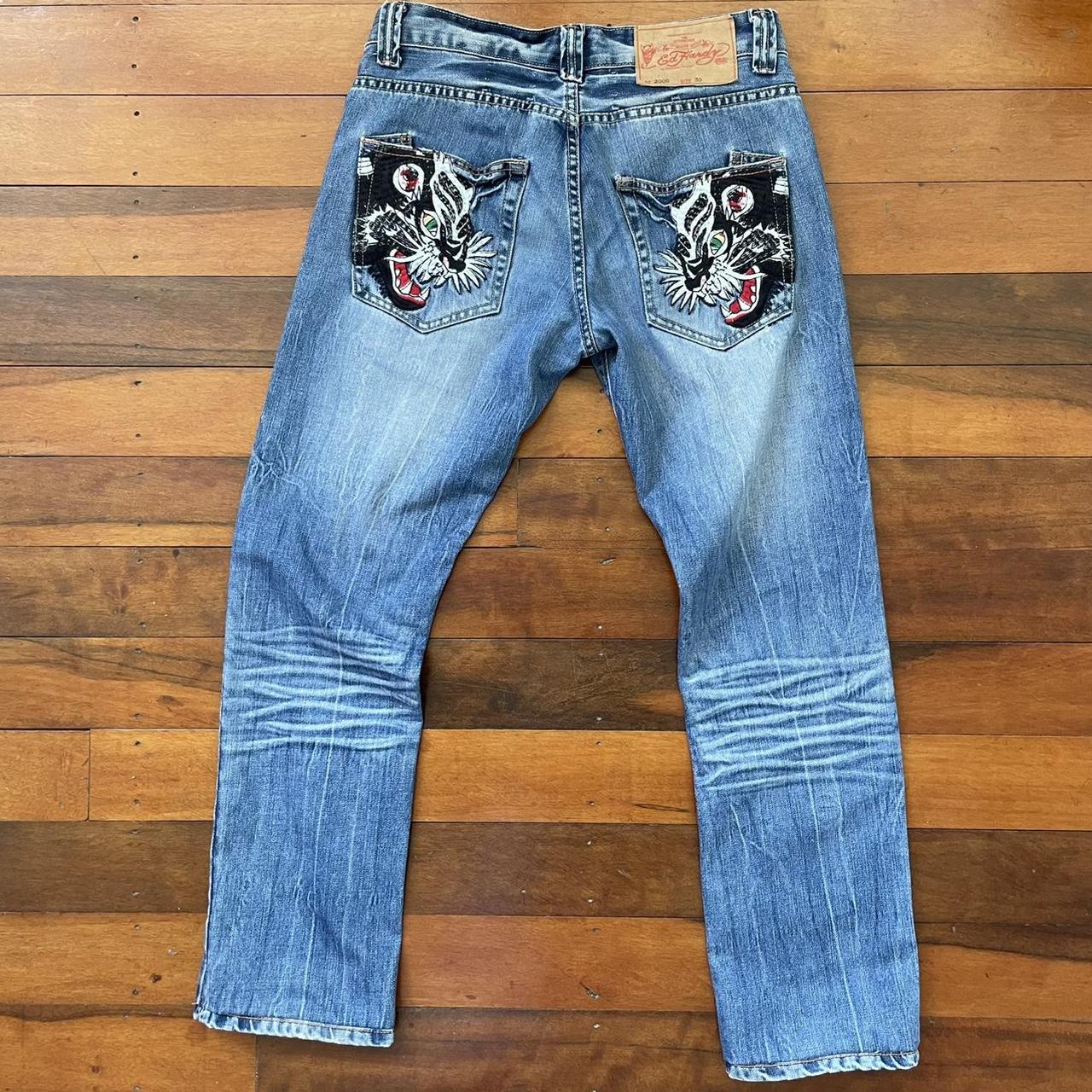 ED HARDY JEANS by Christian Audigier ‘THE GODFATHER... - Depop