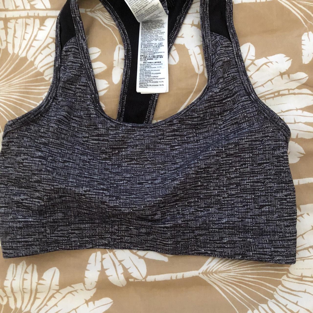 Decathlon small ladies exercise bra Grey Never worn - Depop