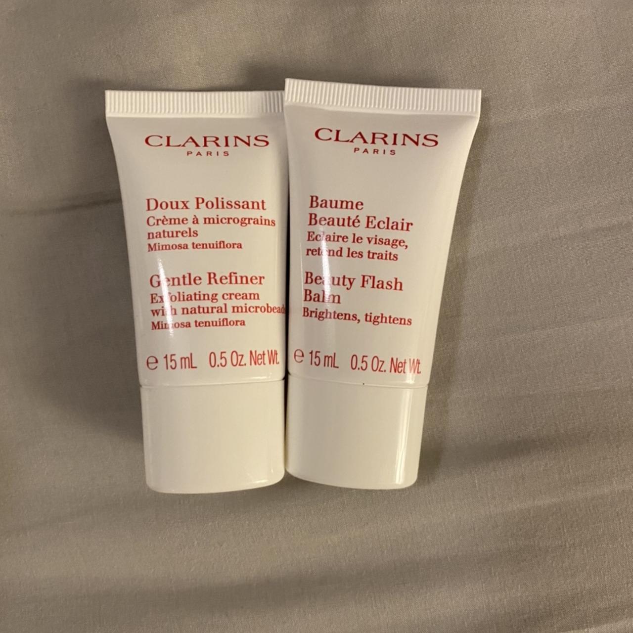 CLARINS - 1: gentle refiner exfoliating cream 2:... - Depop