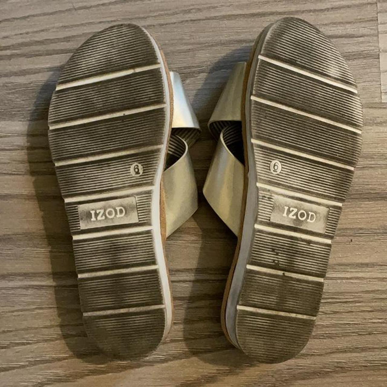 Izod Crisscross Gold Sandals Super comfy and cute! - Depop