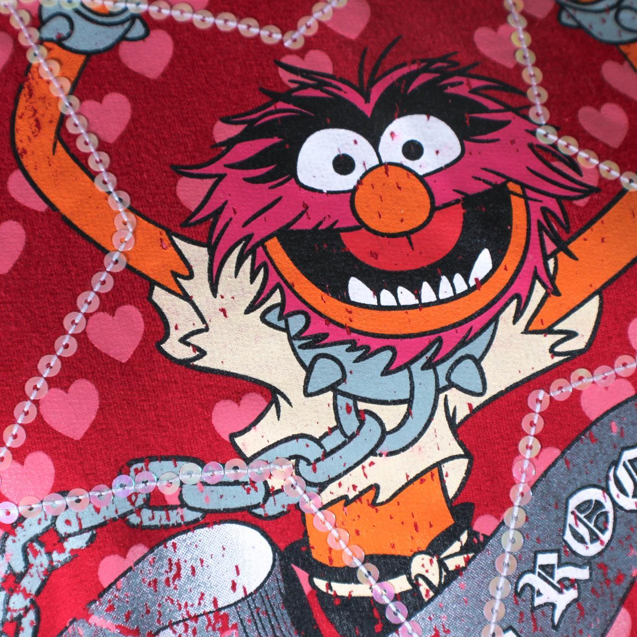 Vintage Y2K The Muppets Animal Drummer Punk Hoodie.... - Depop