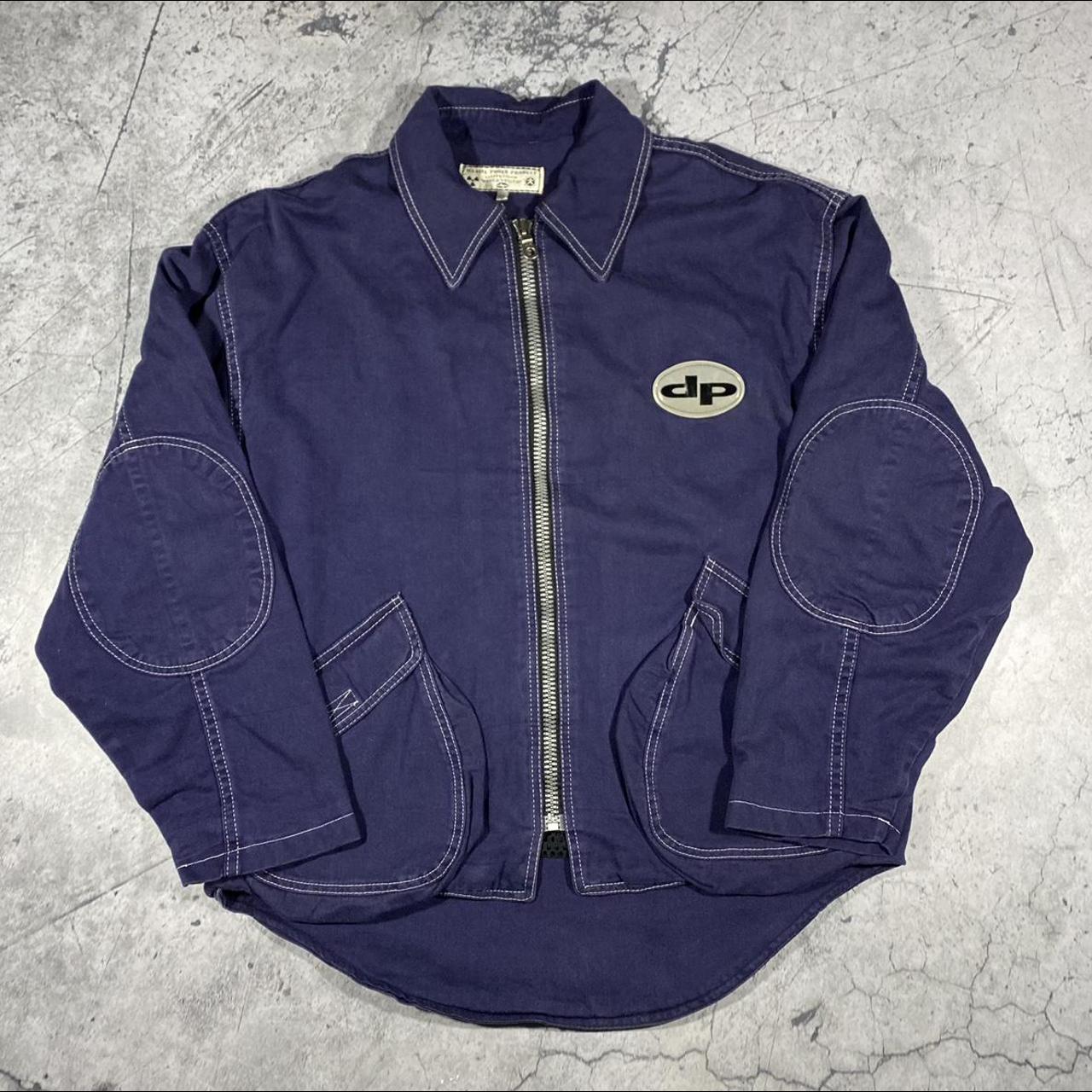 Insanely rare vintage 90s Daniel Poole Navy contrast... - Depop