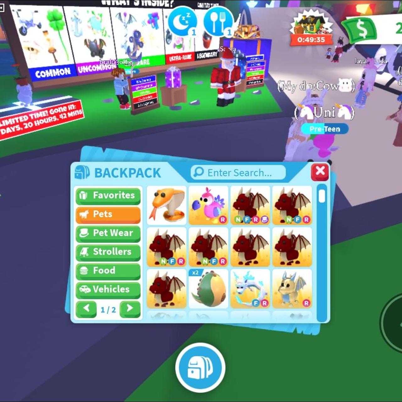 selling adopt me pets and veicals virtual if u add... - Depop