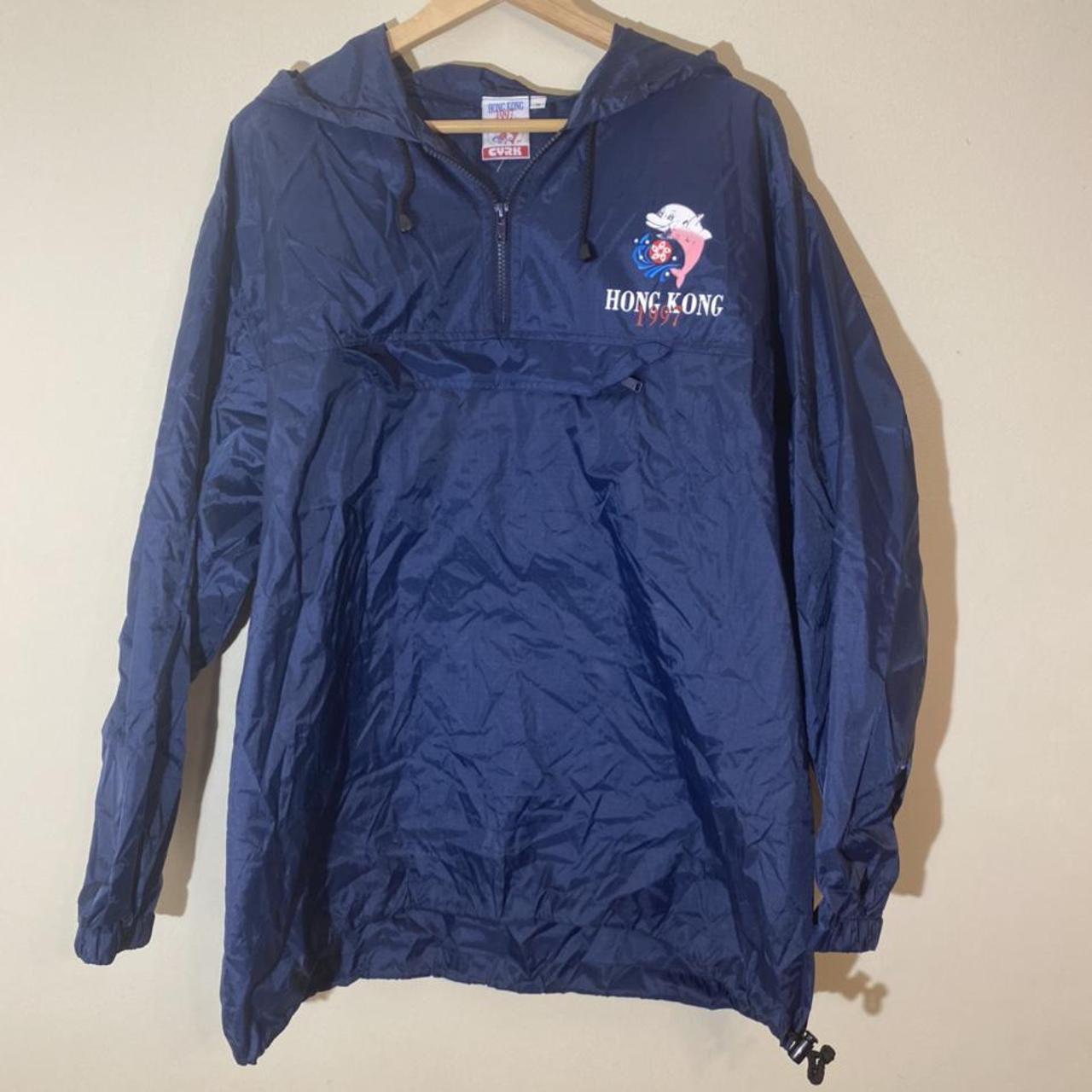 Vintage 1997 Hong Kong Rain Jacket/Poncho Super thin... - Depop