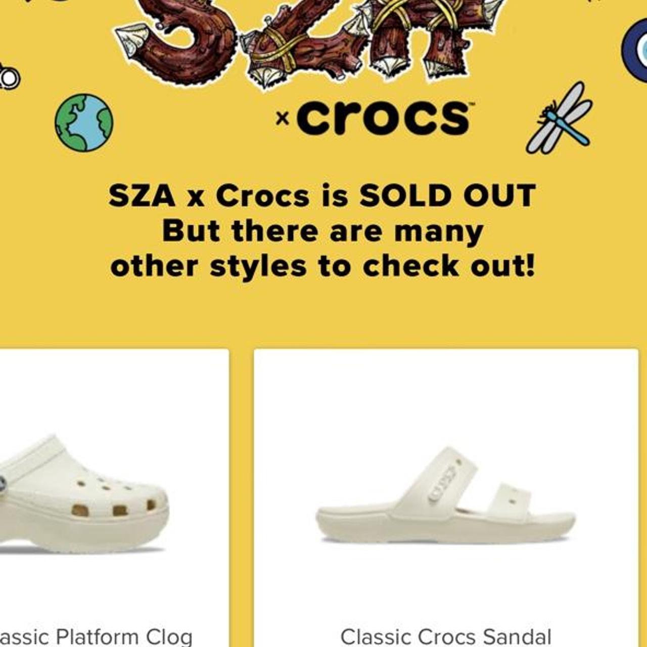 Sza x crocs collab Limited edition ,sold out... - Depop