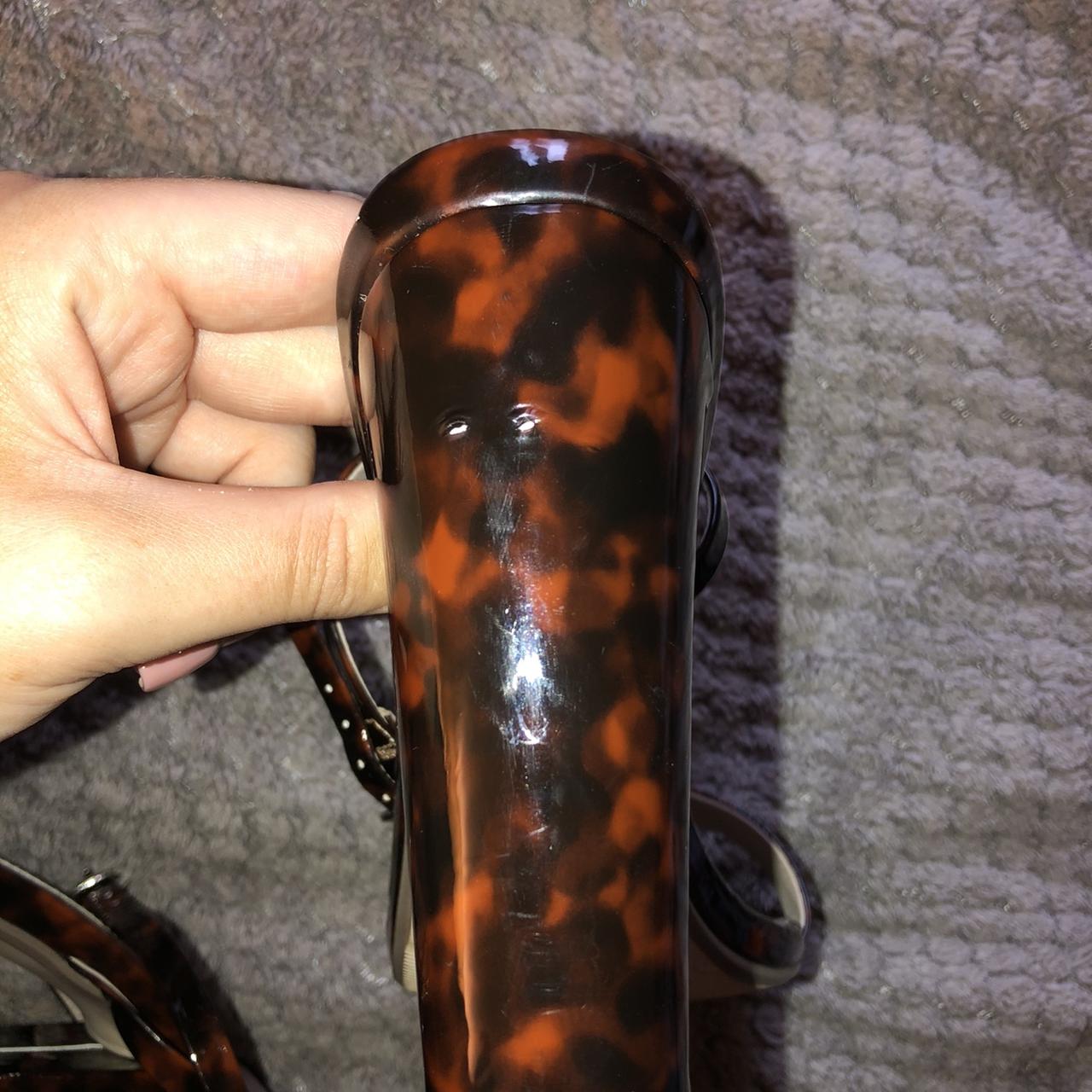 Missguided tortoise shell brown heels, size 6. Worn... - Depop