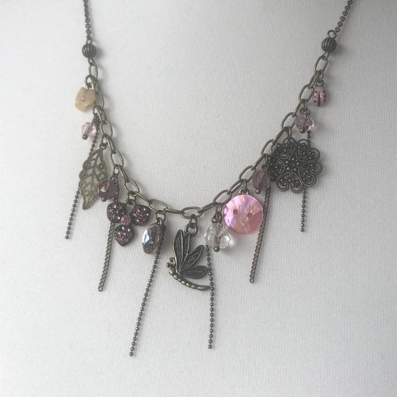 Grunge fairycore copper chain necklace. Really cute... - Depop