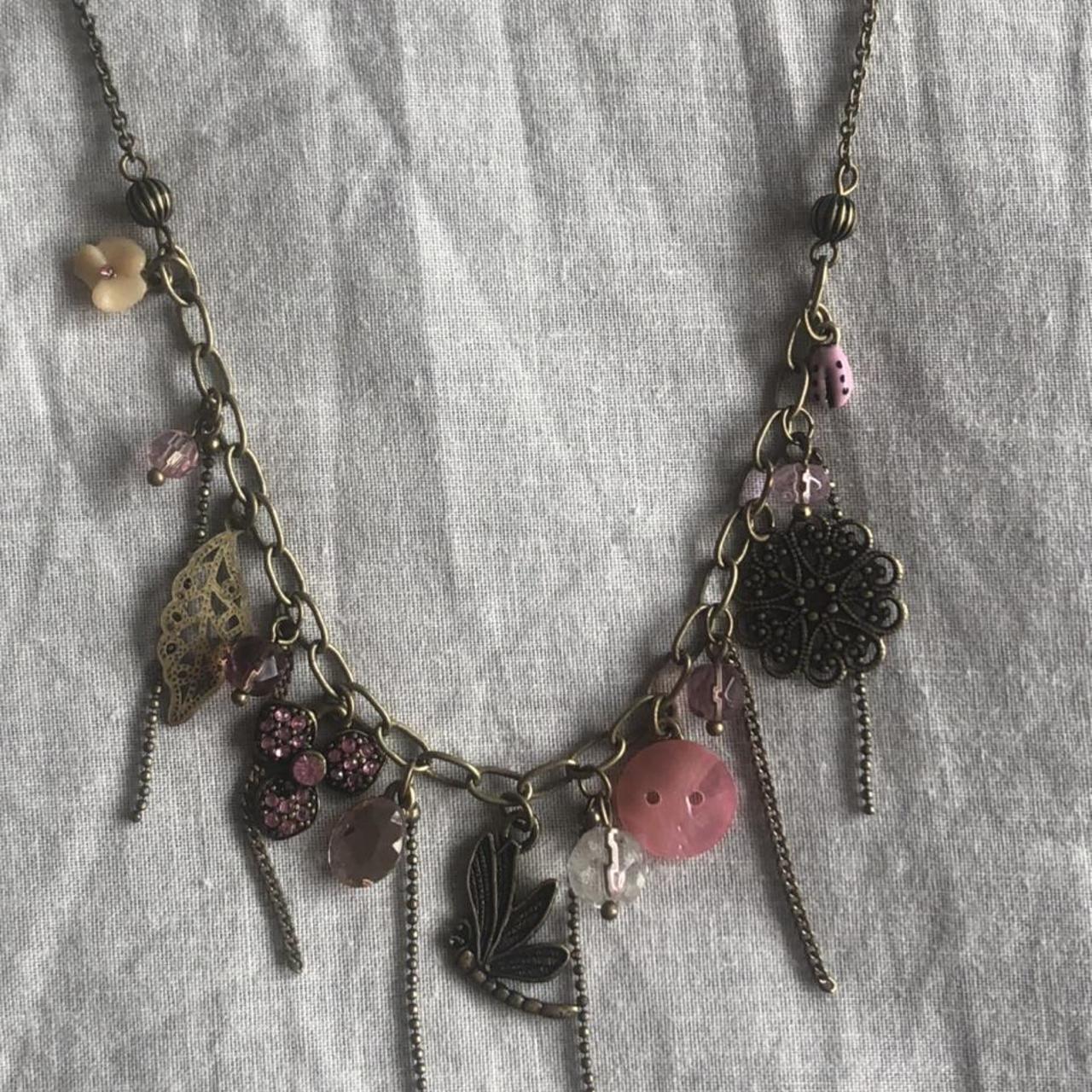 Grunge fairycore copper chain necklace. Really cute... - Depop