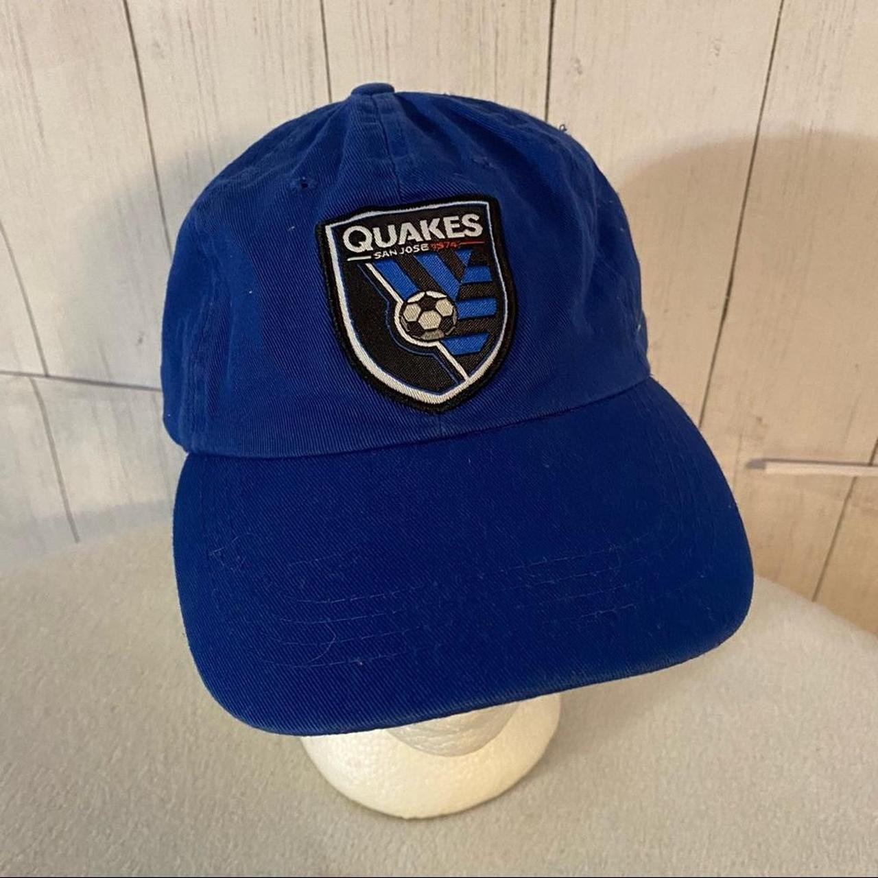 SAN JOSE EARTHQUAKES hat blue adjustable snapback... - Depop