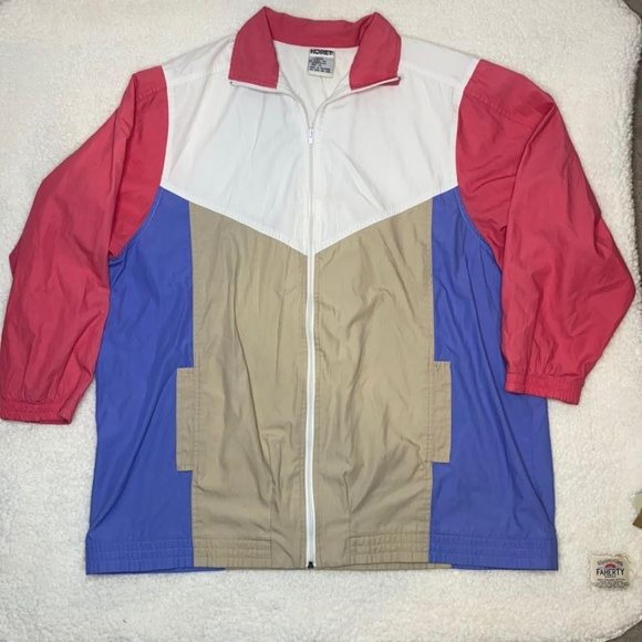 Koret Vintage Color Block Jacket Women’s 1X Length... - Depop