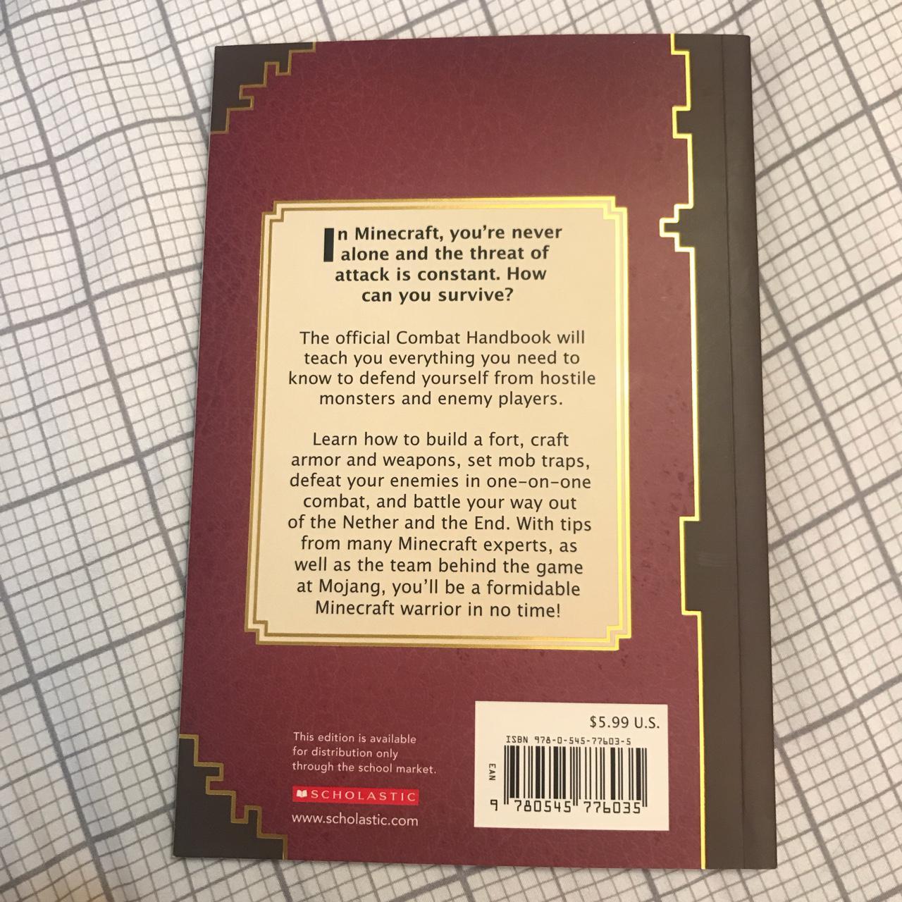 Mojang Minecraft combat handbook 2014 book #mojang... - Depop