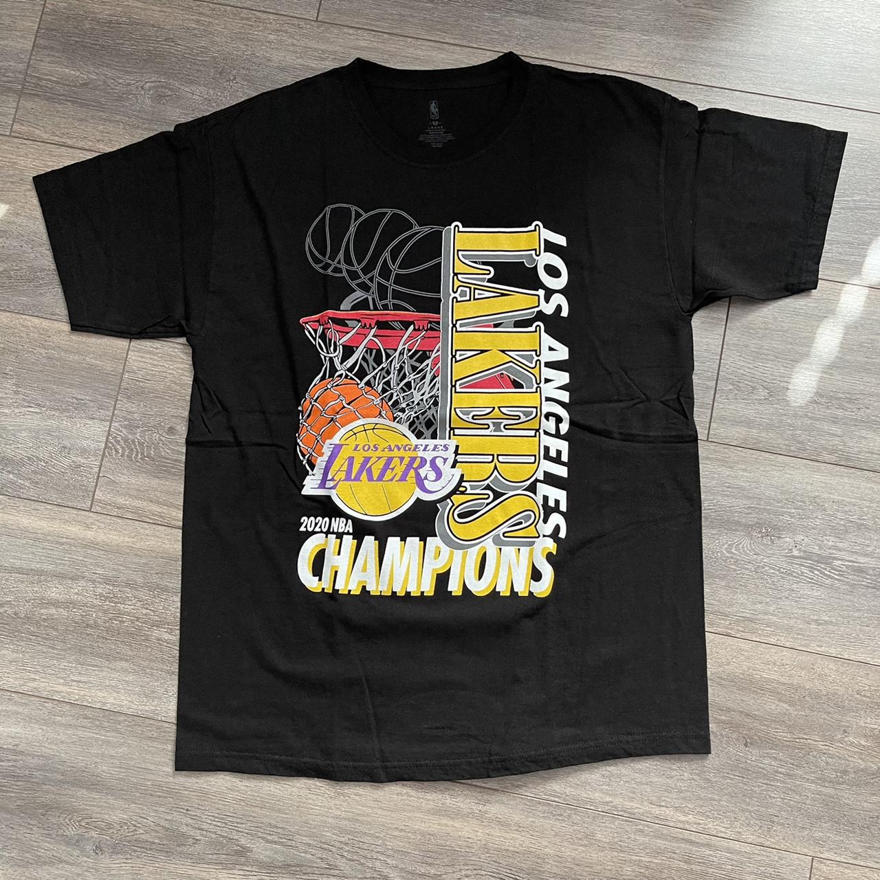 NBA T-SHIRT LOS ANGELES LAKERS 2020 CHAMPIONS •... - Depop