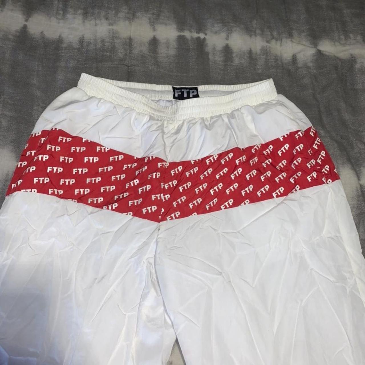 FTP NYLON TRACK PANTS SIZE MEDIUM WORN LIGHTLY, SOME... - Depop