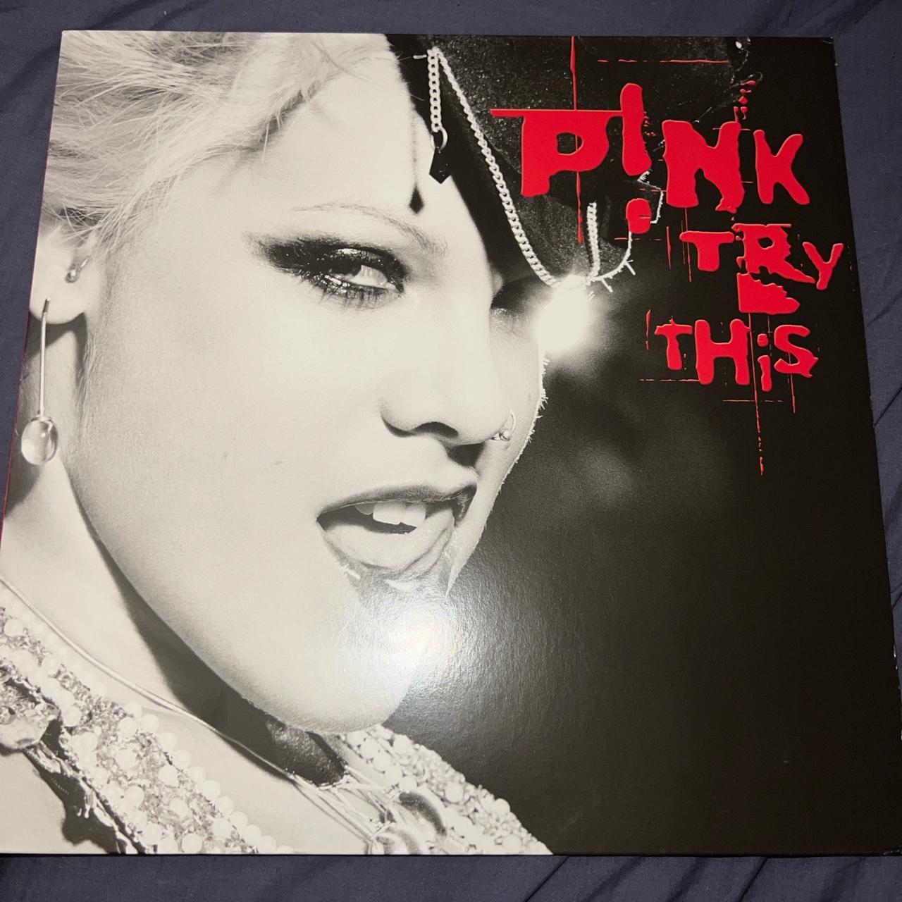Pink - Try This - Red Coloured 2xLP Vinyl Only spun... - Depop