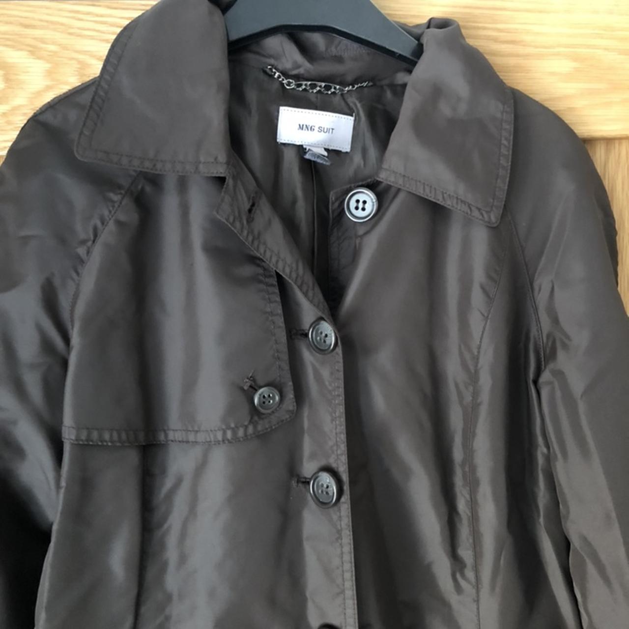 Mango MNG suit ladies brown coat size large Good... - Depop