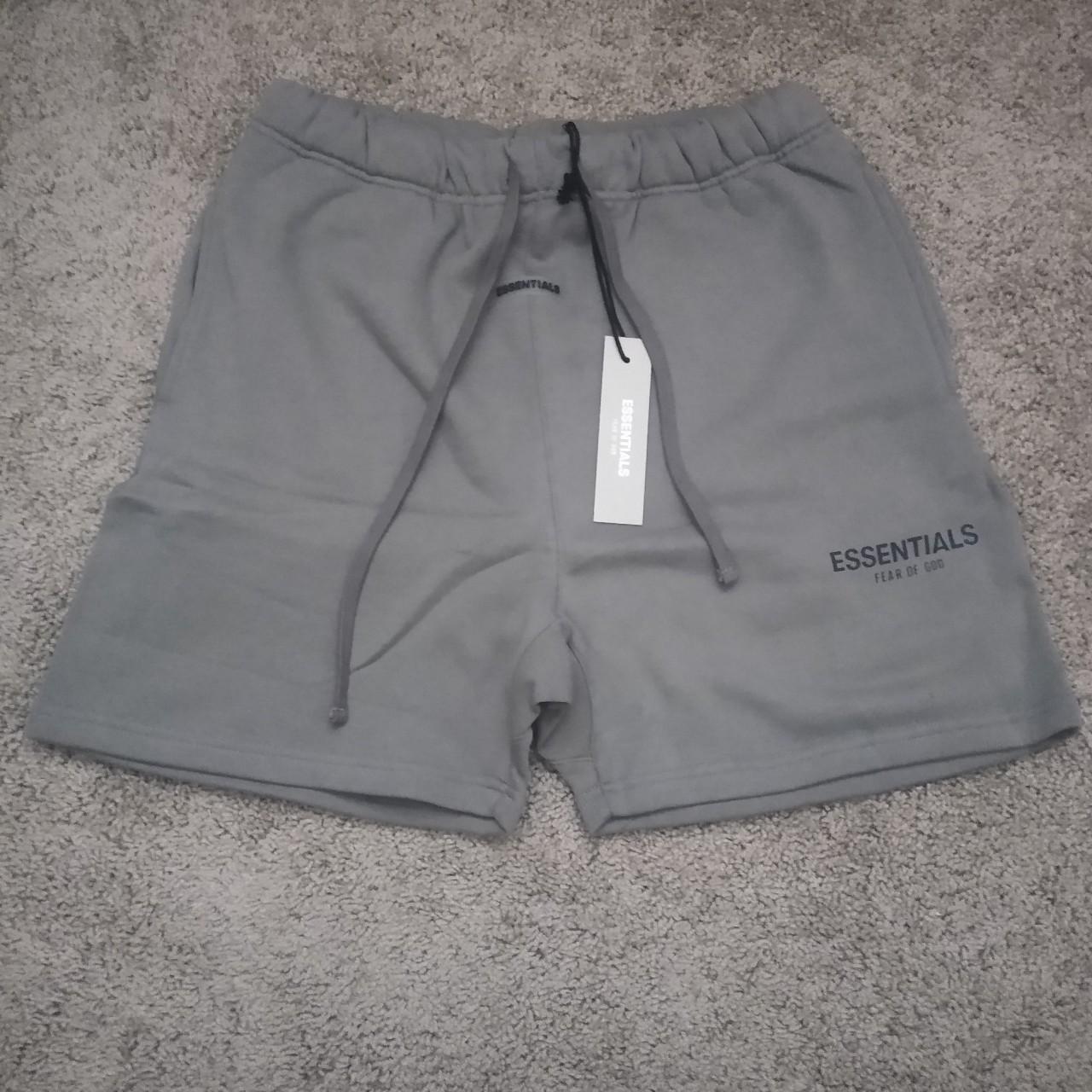 Fear of God Men's Green and Black Shorts | Depop