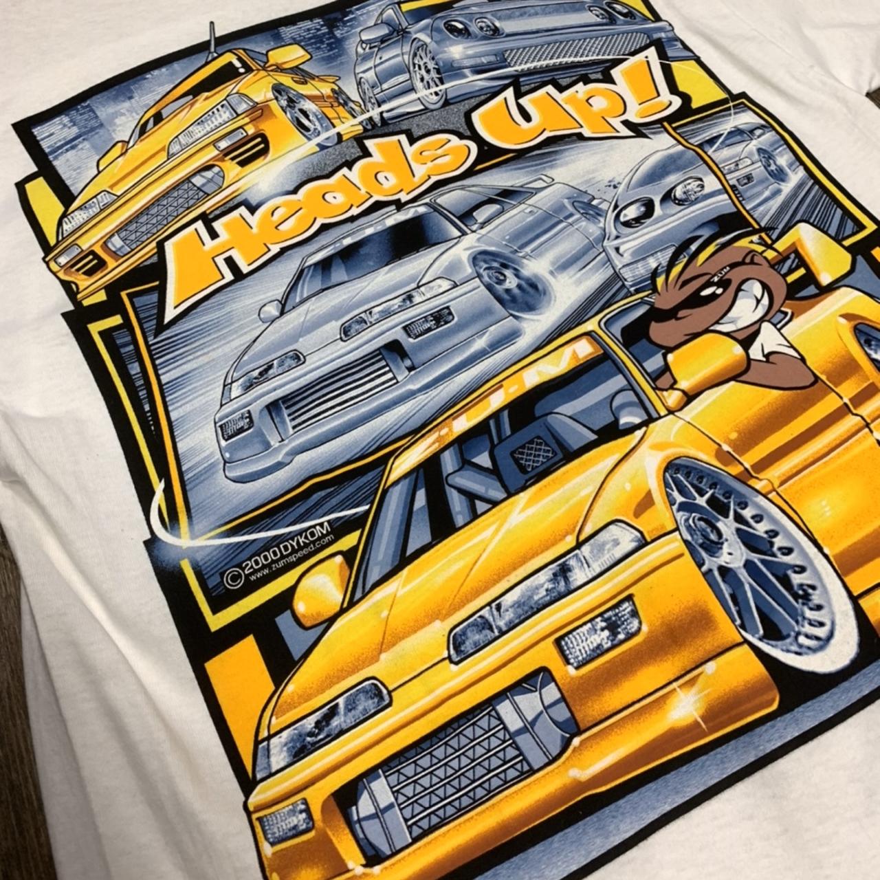NEW* “HEADS UP” VINTAGE 2000s Tuner Racing... - Depop